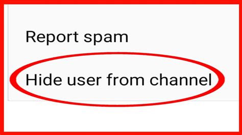 YouTube Hide User From Channel Youtube Comment Hide User From