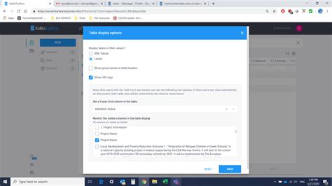Table View Without Data Data Management Kobotoolbox Community Forum
