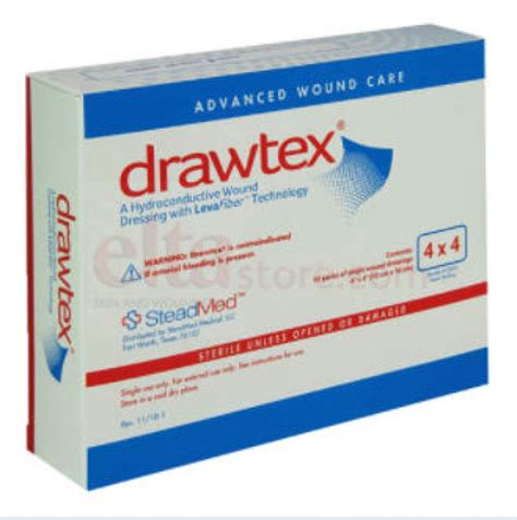 Drawtex Hydro Conductive Dressing 4x4 10bx Advanced Care Solutions