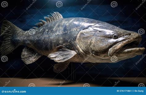 A Beautiful Photograph Of The Coelacanth Stock Illustration