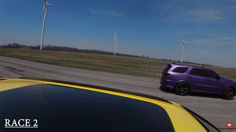 Dodge Durango Srt Hellcat Drags Lambo Urus Someone Gets Lightly Trampled Autoevolution