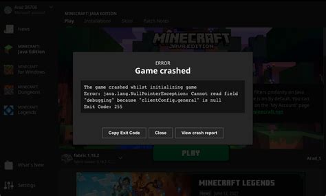 Minecraft Not Launching Issue Fabricmc Fabric Loader Github