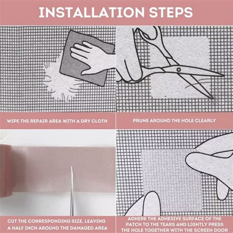 window screen repair kit with strong adhesive fiberglass patch tape