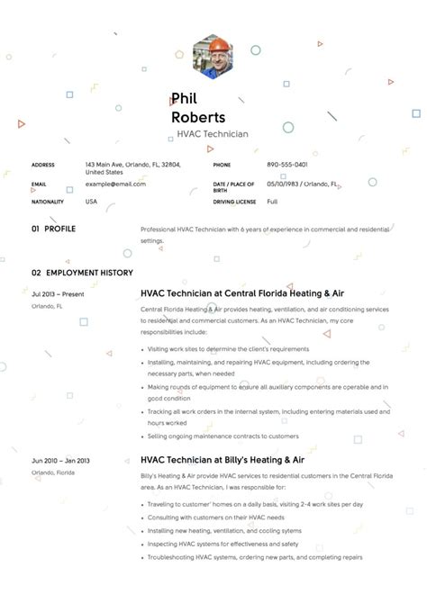 12 Hvac Technician Resume Examples In Pdf And Word