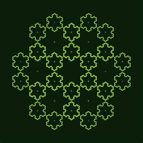 Rare Implementations Koch Snowflake Tessellation