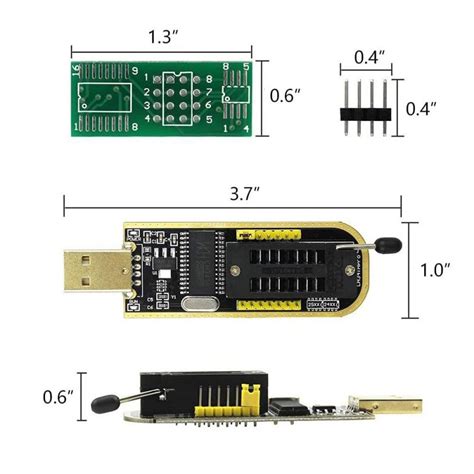 Programador Usb Ch341 Con Base18v Spi Flash Sop8 Dip8 W25 Tipo Set 2