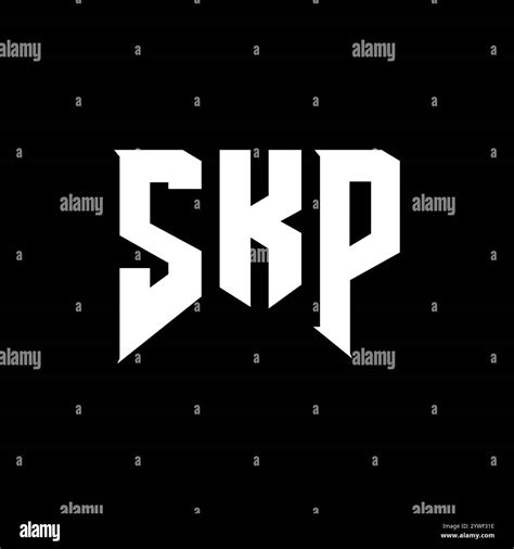 Skp Letter Logo Design For Technology Company Skp Logo Design Black And White Color Combination