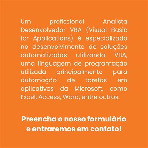 Analista Desenvolvedor Vba Shop Max