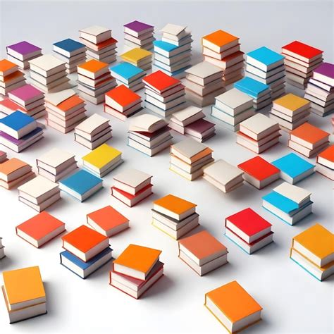 Premium Photo Cute Book Colorful 3d Isolated White