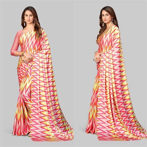 Satin Georgette Saree The Wardrobe Fabrics
