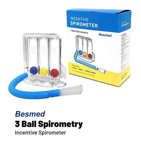 Onemed 3 Ball Spirometer Alat Bantu Pernapasan Besmed Spirometri