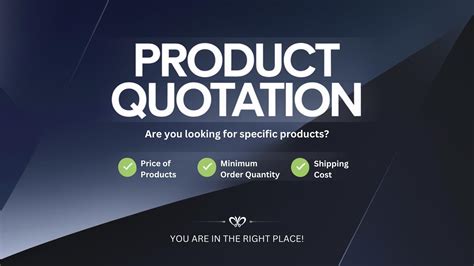 Product Quotation Factory Price And No Middle Man