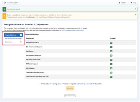 Joomla 44x To 5x Planning And Upgrade Step By Step Joomla Documentation