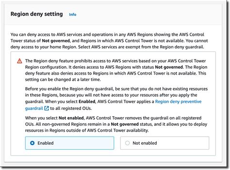 Aws Control Tower 업데이트 — 데이터 레지던시를 위한 리전 거부 및 가드 레일 지락문화예술공작단