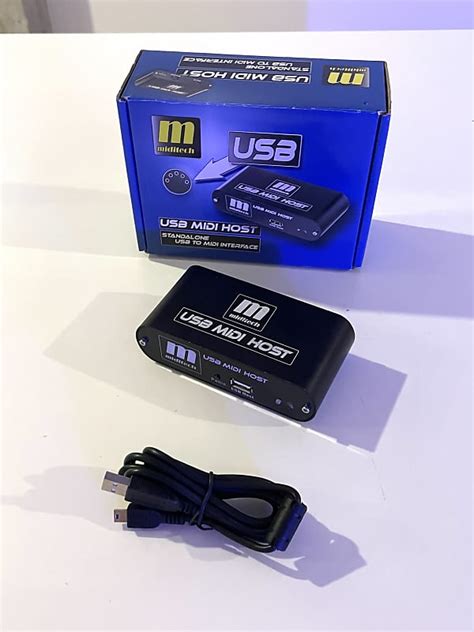 Miditech USB To MIDI Host 2022 Black Reverb