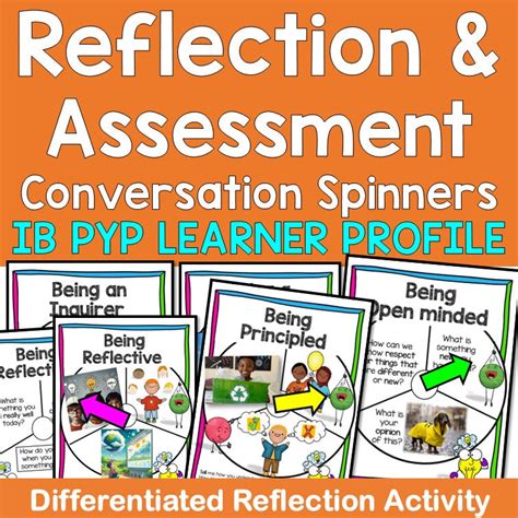 Early Years Ib Pyp Assessment And Reflection Learner Profile Spinnners Pyp Teaching Tools