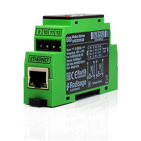 G03 Gateway Modbus Tcprtuascii Ethernet 10100mb 2xrs232rs485 Nie