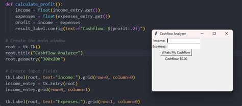 How I Built A Simple Python Cashflow Analyzer Desktop Application By