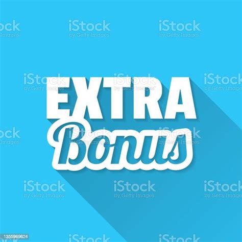 추가 보너스 파란색 배경아이콘 긴 그림자가 있는 플랫 디자인 3차원 형태에 대한 스톡 벡터 아트 및 기타 이미지 3차원 형태 가격 개념 Istock