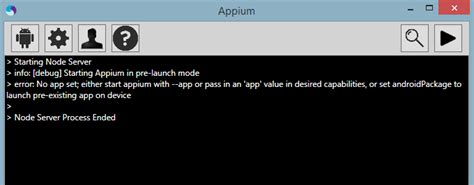 Unable To Start The Appium Server In Pre Launched Mode Support Appium Discuss