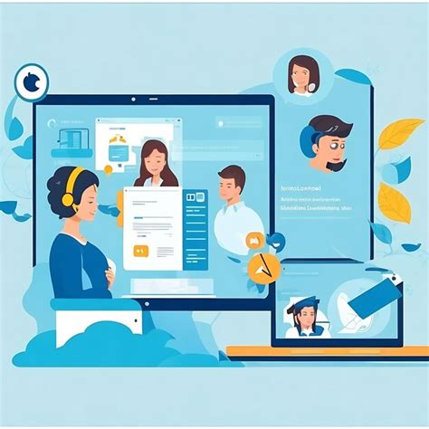 Premium Ai Image E Learning Technology And Network