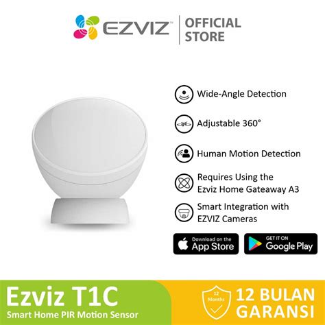 Jual Ezviz T1c Smart Home Pir Motion Sensor Detector Shopee Indonesia