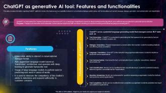 Chatgpt As Generative Ai Tool Generative Ai Gamechanger That Industry Ppt Slide Ai Ss V PPT ...