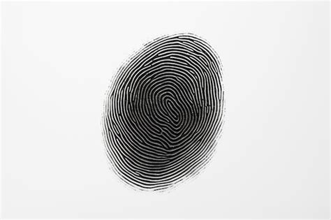 Premium Ai Image Real White Background Macro Fingerprint Detail