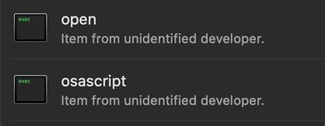 osascript from unknown developer apple community