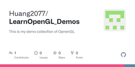 GitHub Huang LearnOpenGL Demos This Is My Demo Collection Of OpnenGL