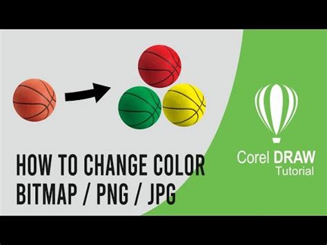 How To Change Color Bitmap PNG Images CORELDRAW TUTORIAL BEGINNER YouTube