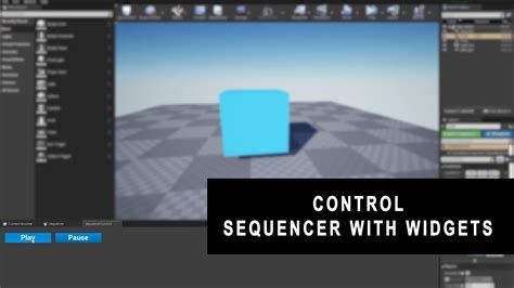 unreal engine 4 play pause sequencer with widgets youtube