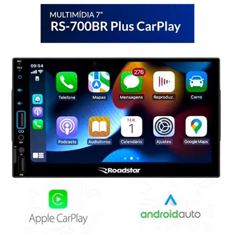Central Multimídia Automotivo Bt 7 Polegadas Carplay Usb 2 Din Mp5 Espelhamento Celular