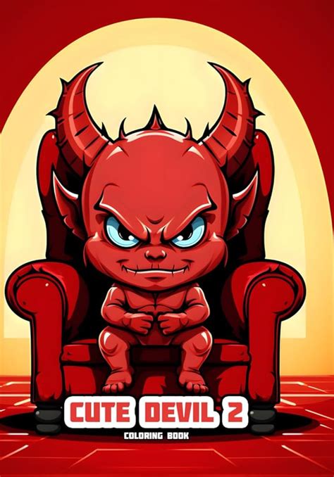Cute Devil 2 Coloring Book Cute Orrore Coloring Books Orrore Tom Amazonde Books