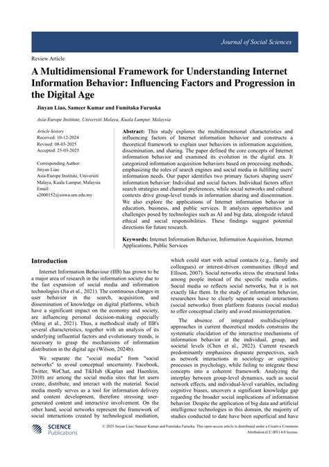 Pdf A Multidimensional Framework For Understanding Internet