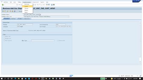 SAP ABAP Add Custom Screen In Header VL N VL N VL N