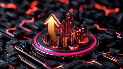 416 Economic Stability Rising Graph And Cityscape 8k Style By