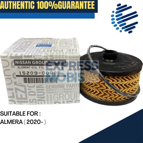 100% ORIGINAL NISSAN OIL FILTER 15209-00Q0F / 15208-00Q1E ALMERA ...