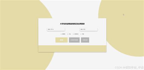 java vue计算机毕设大学生创业网站的建设及应用【开题 程序 论文 源码】 csdn博客