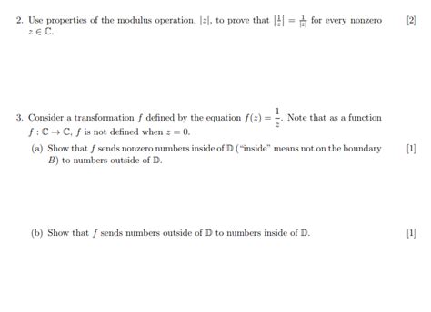 Solved 2 Use Properties Of The Modulus Operation [2] To