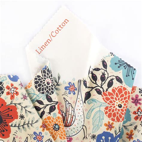 Custom Linen Printing Digital Print On Linen Fabric
