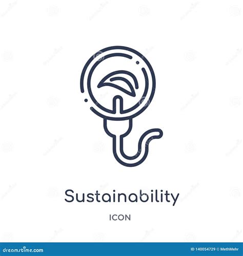 Linear Sustainability Icon From Ecology Outline Collection Thin Line Sustainability Vector