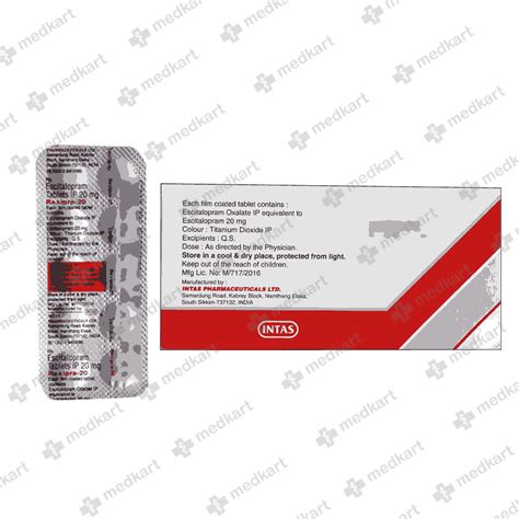 Rexipra 20mg Tablet 10s View Price Combination And Alternatives