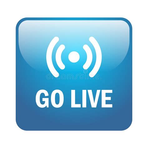 Go Live Button Stock Vector Illustration Of Icon Multimedia 197946802