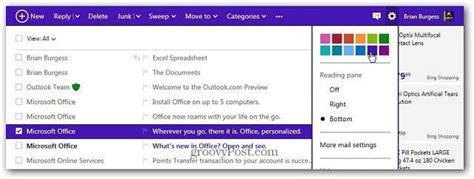 How To Change The Outlook Com Color Scheme