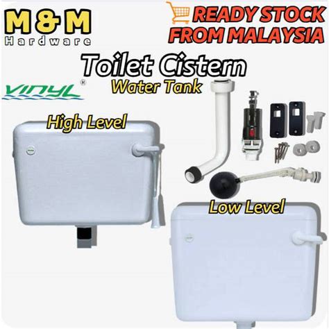 Vinyl Eco Toilet Water Tank Plastic Cistern Low Level High Level Tank