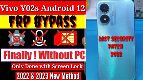 New Update Vivo Y02s Android 12 Frp Bypass | Vivo Y02s Frp Unlock | Vivo Y02s Google Account ...