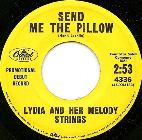 Lydia And Her Melody Strings Send Me The Pillow Vinyl Discogs