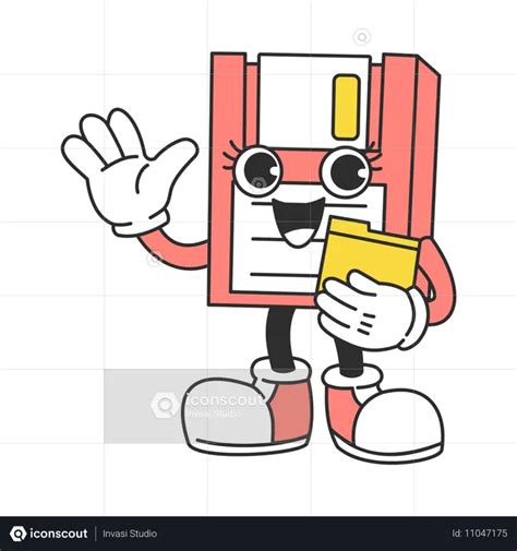 Retro Floppy Disk Illustration Free Download Science And Technology Illustrations Iconscout