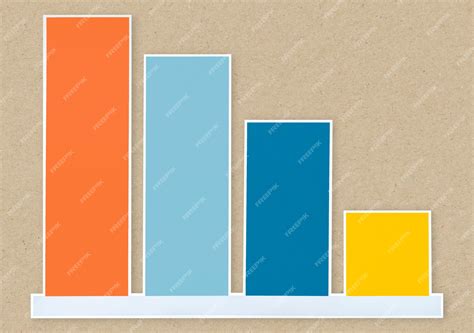Free Photo Decreasing Bar Graph Icon Isolated